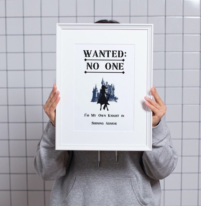 Wanted Poster I'm My Own Knight in Shining Armor - Etsy