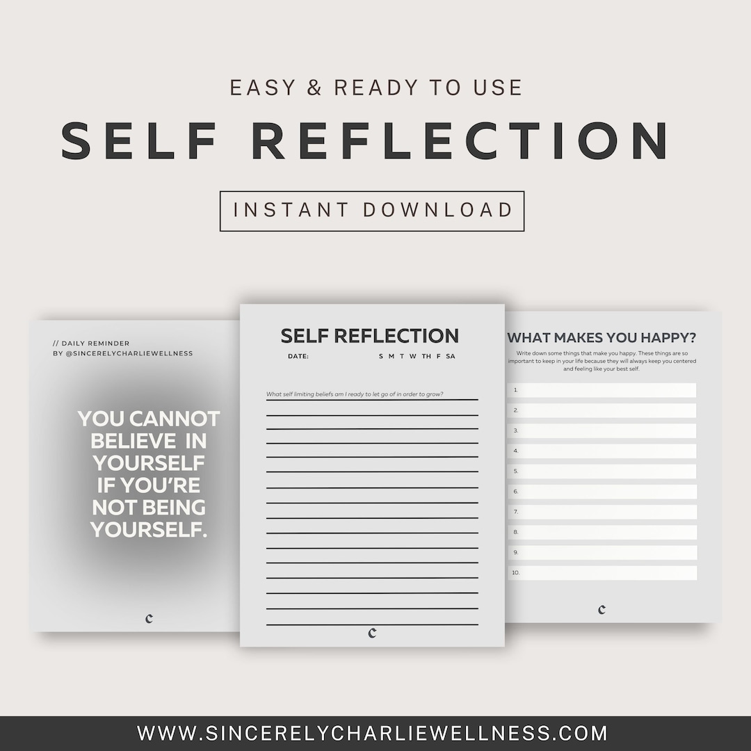 Self Reflection Journal, Self Love Journal, Self Reflection Workbook, Self Love Workbook ...