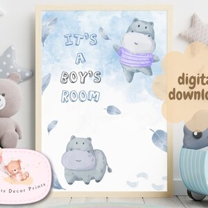 It's a Boy's Room Printable Poster for Kids Room | Baby Room Wall Art ...