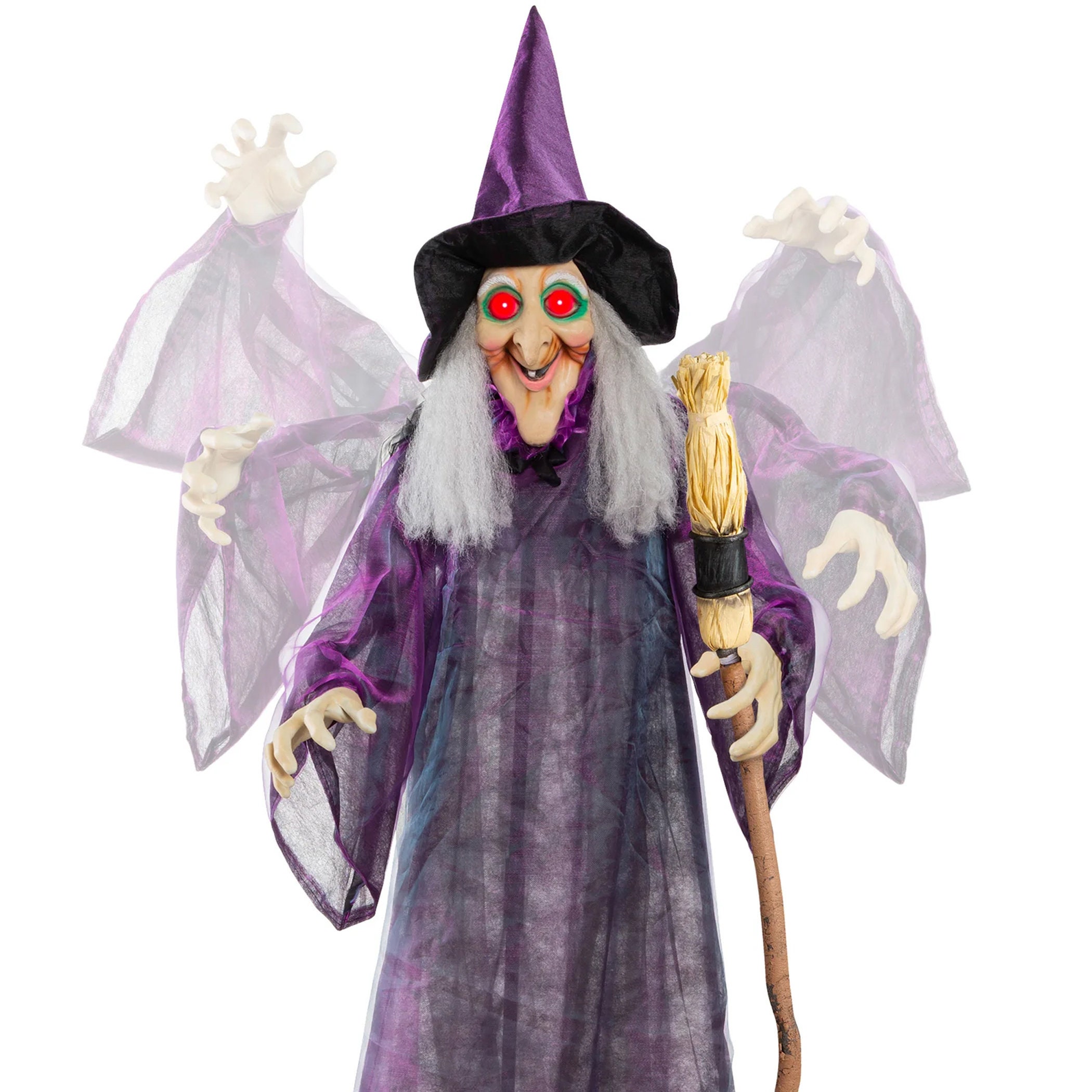 5 Ft. Witch Wicked Poseable Talking Halloween Halloween - Etsy