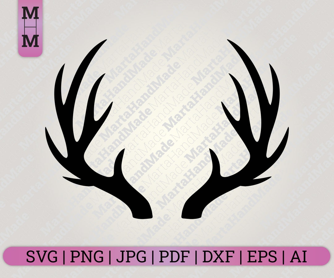 Antlers Svg Deer Antlers Svg Christmas SVG Christmas - Etsy