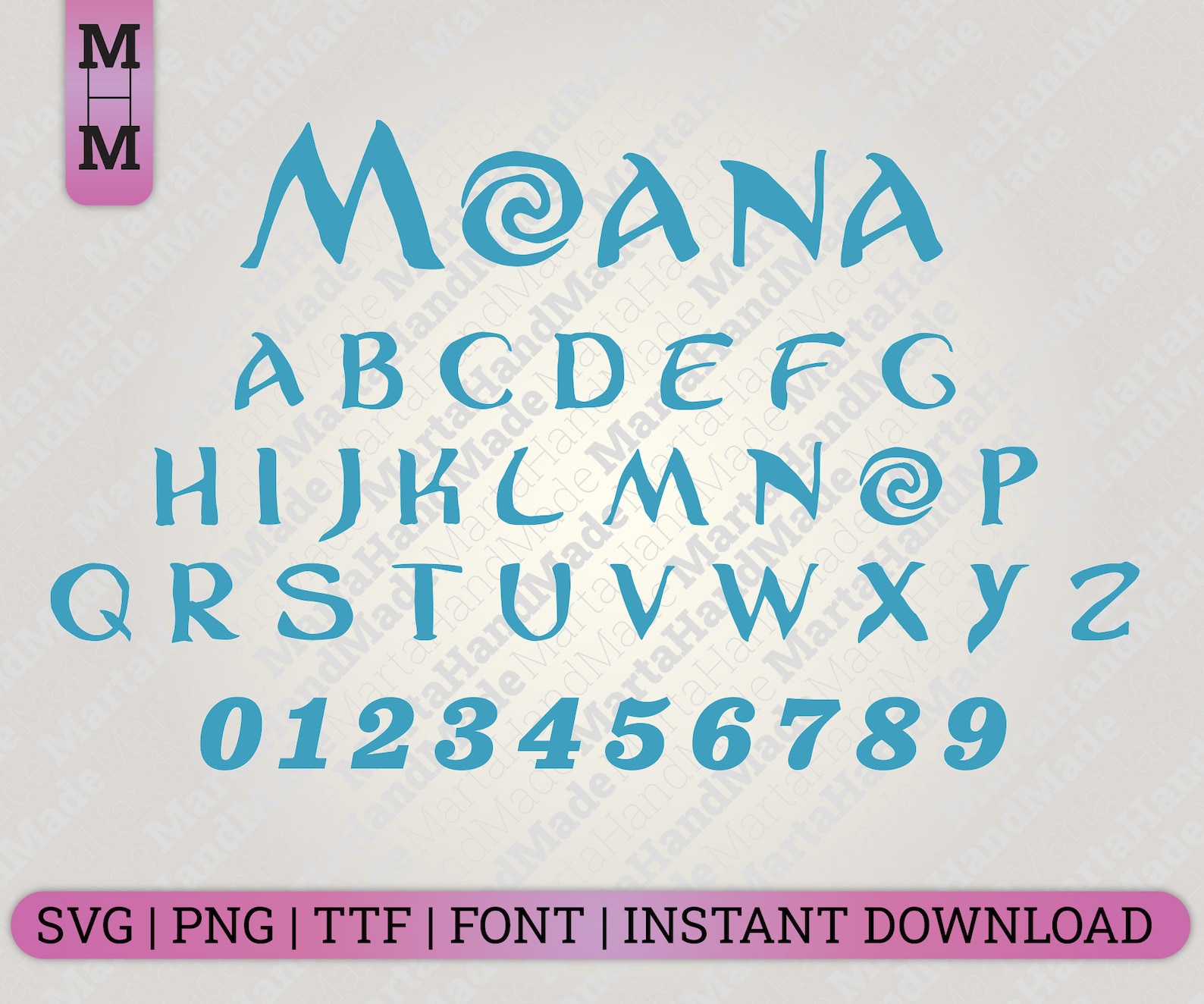 Moana Font Moana Font Svg Moana Alphabet Cartoon Moana - Etsy Canada