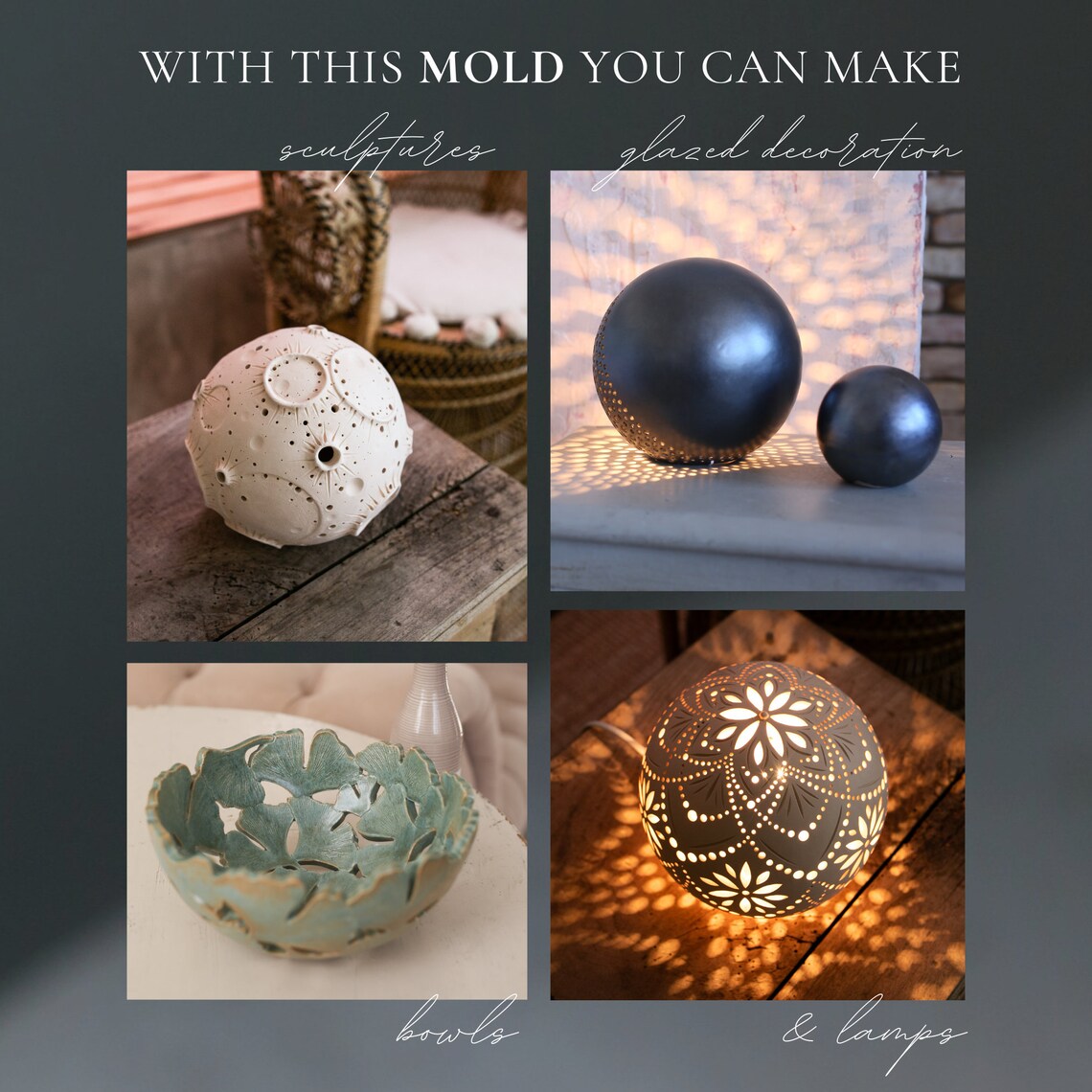Plaster Mold Making Tutorial Video for Spheres. Lightweight Sphere Mold ...