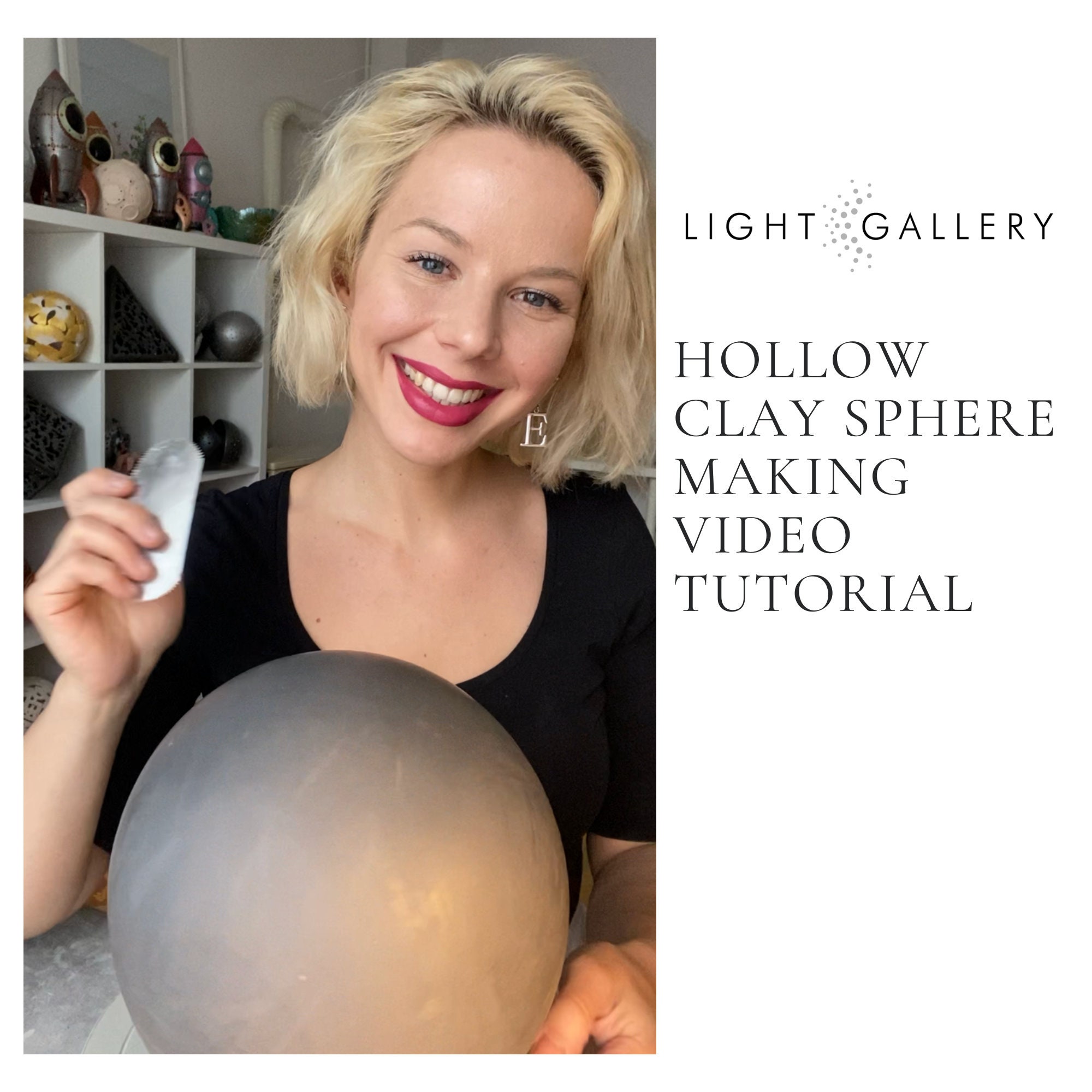 Clay Sphere Sculpture