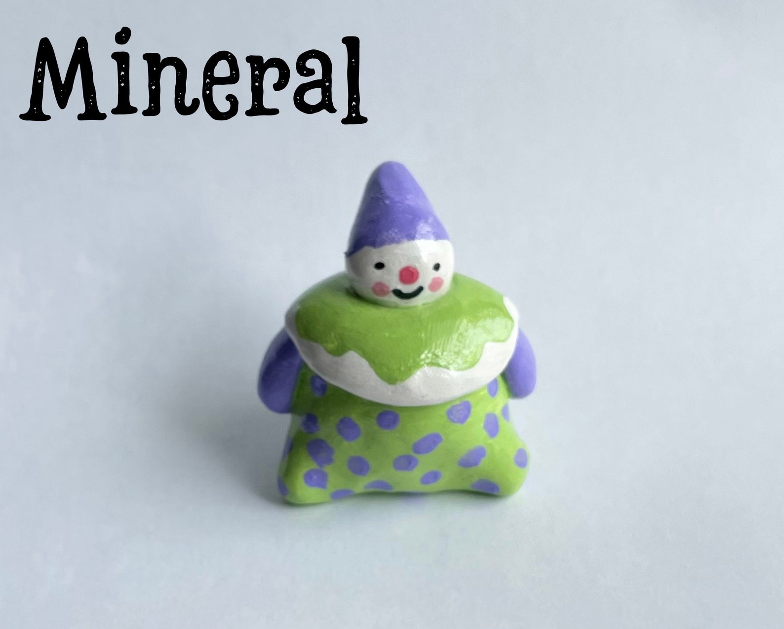 Clown Figurines 2 Hand-painted Polymer Clay Clown Doll Sculptures - Etsy