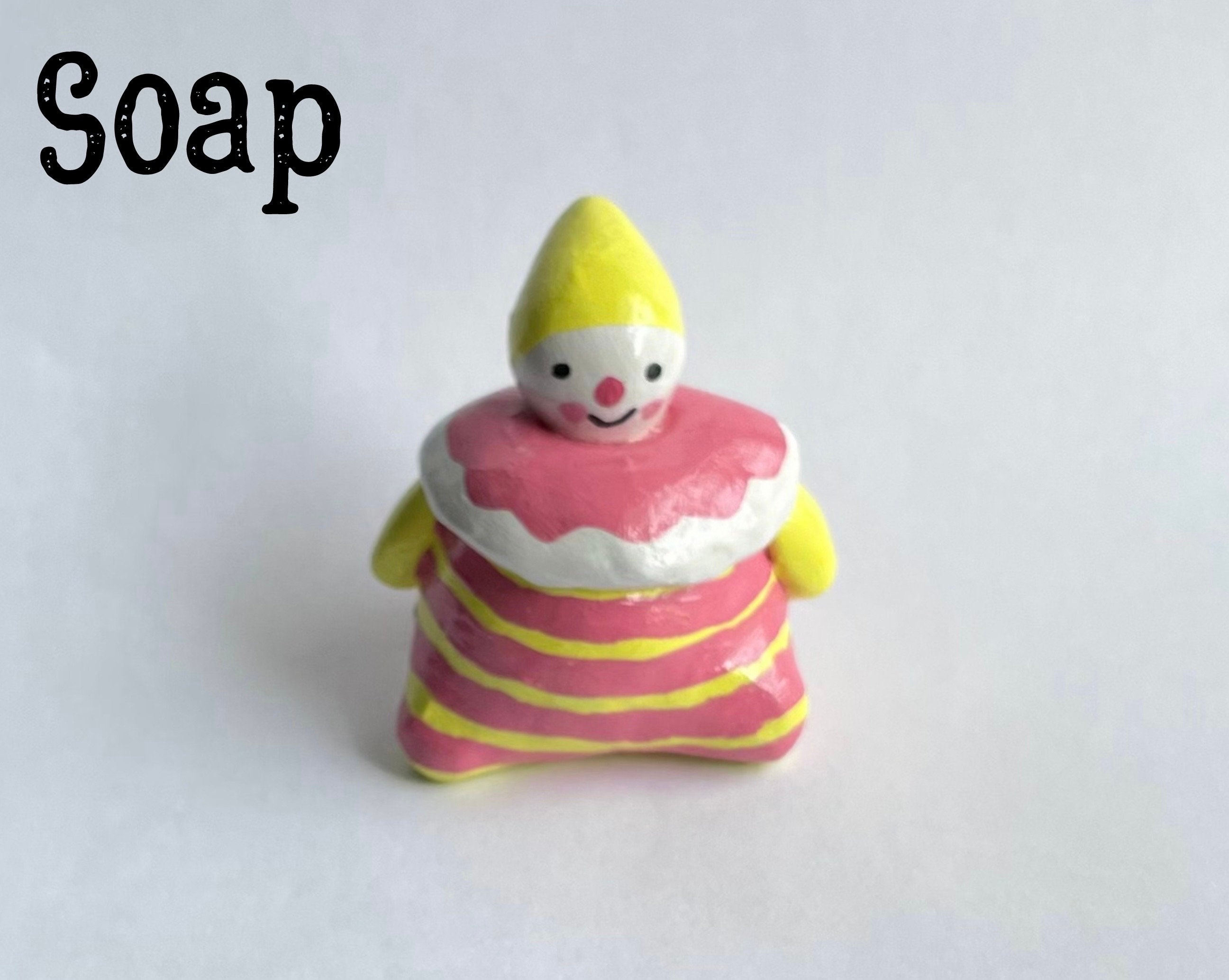 Clown Figurines 2 Hand-painted Polymer Clay Clown Doll Sculptures - Etsy