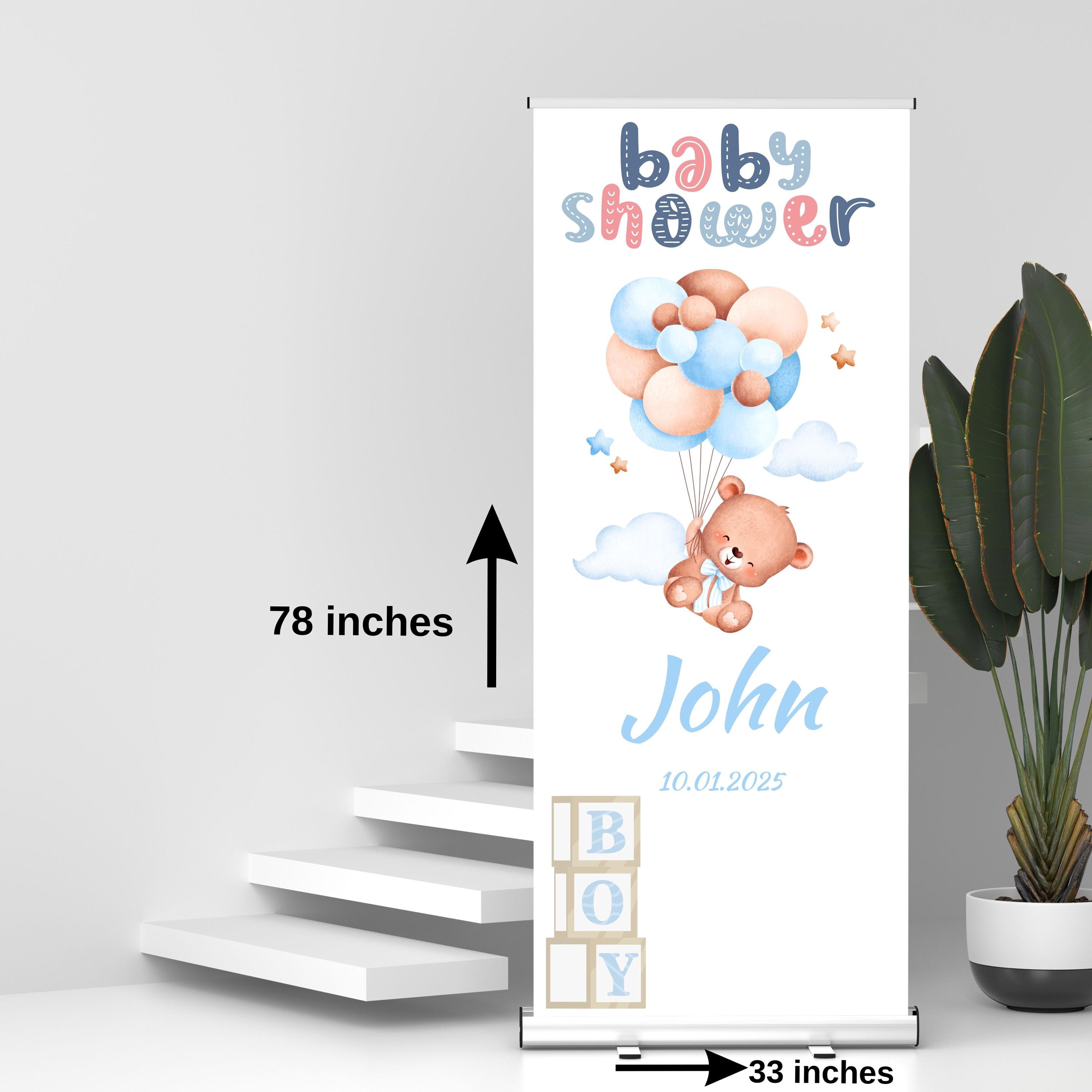 Custom Roll-up Banner, Baby Shower Banner ,retractable Banner, Welcome ...