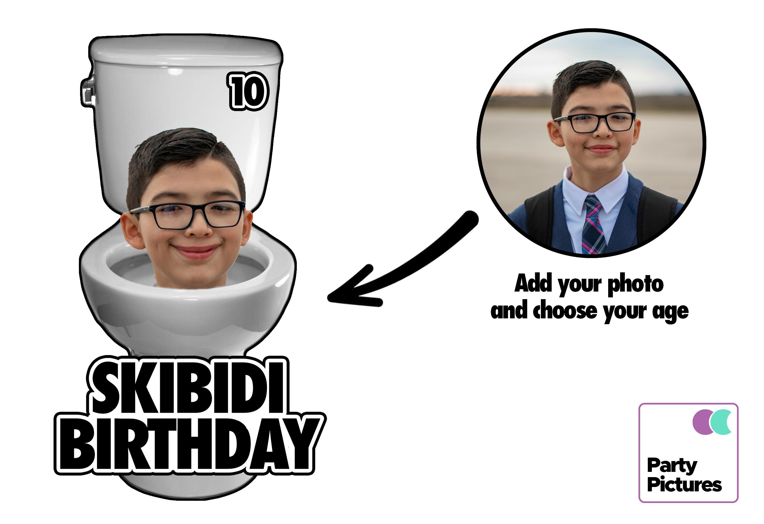 SKIBIDI BIRTHDAY TOILET Graphic/ Print Ready File - Etsy