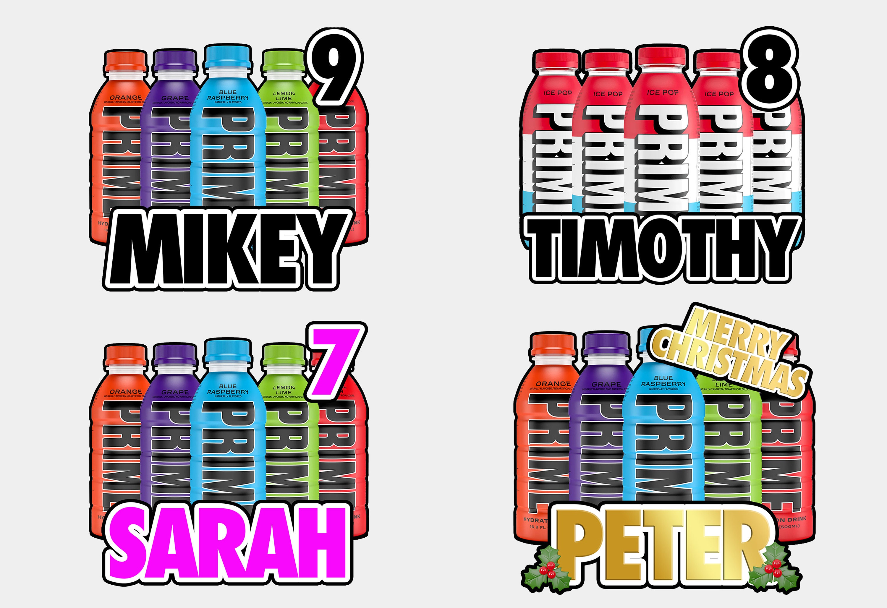 Prime Hydration Birthday/christmas Graphic, Print Ready File - Etsy