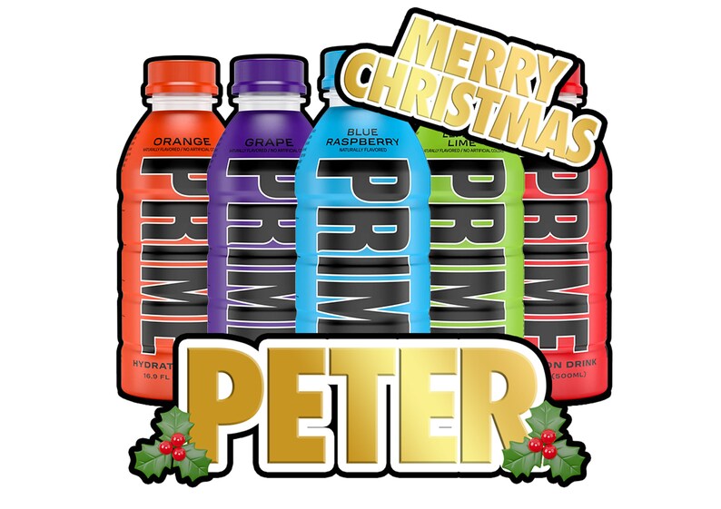 Prime Hydration Birthday/christmas Graphic, Print Ready File - Etsy