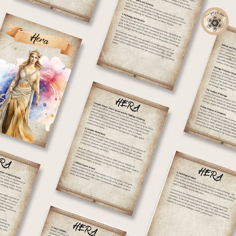 Hera: Queen of Gods Digital Guide (PDF, A4). - Etsy