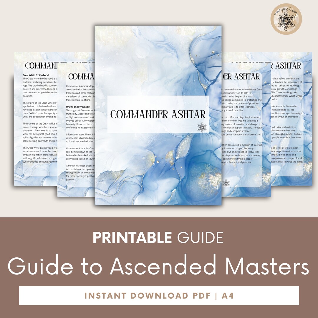 Commander Ashtar: Guide to Ascended Masters, Spiritual Guidance, Hindu ...