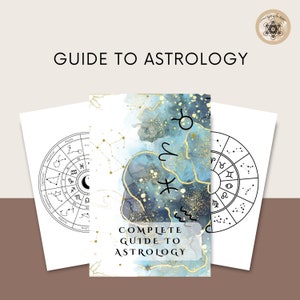 Printable Astrology Guide - Detailed Zodiac PDF Workbook & Journal for ...