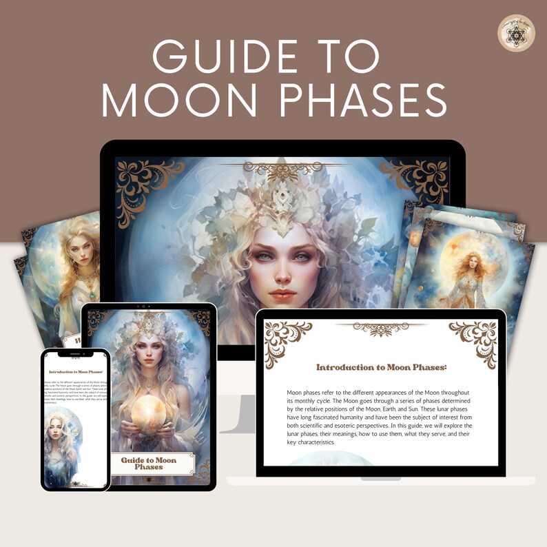 Moon Phases Guide, Lunar Calendar, Printable Grimoire Pages (PDF) - Etsy