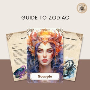 Scorpio Zodiac Guide, Astrology Insights (printable A4) - Etsy