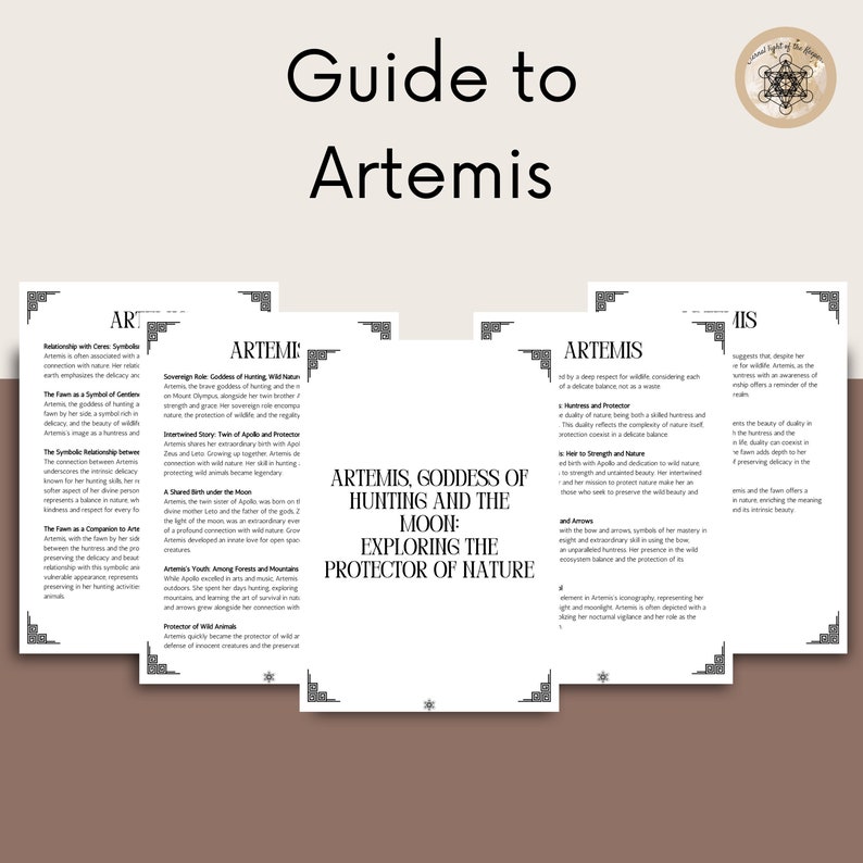 Artemis, Ancient Greek, Greek Goddess, Ancient Greek Gods, Greek Mythology Digital Grimory Pages ...
