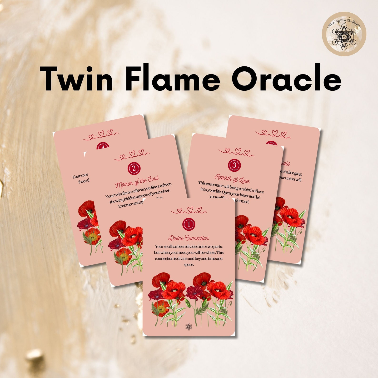 The Twin Flame Oracle Cards, Printable Twin Flame Oracle Deck, Oracle ...