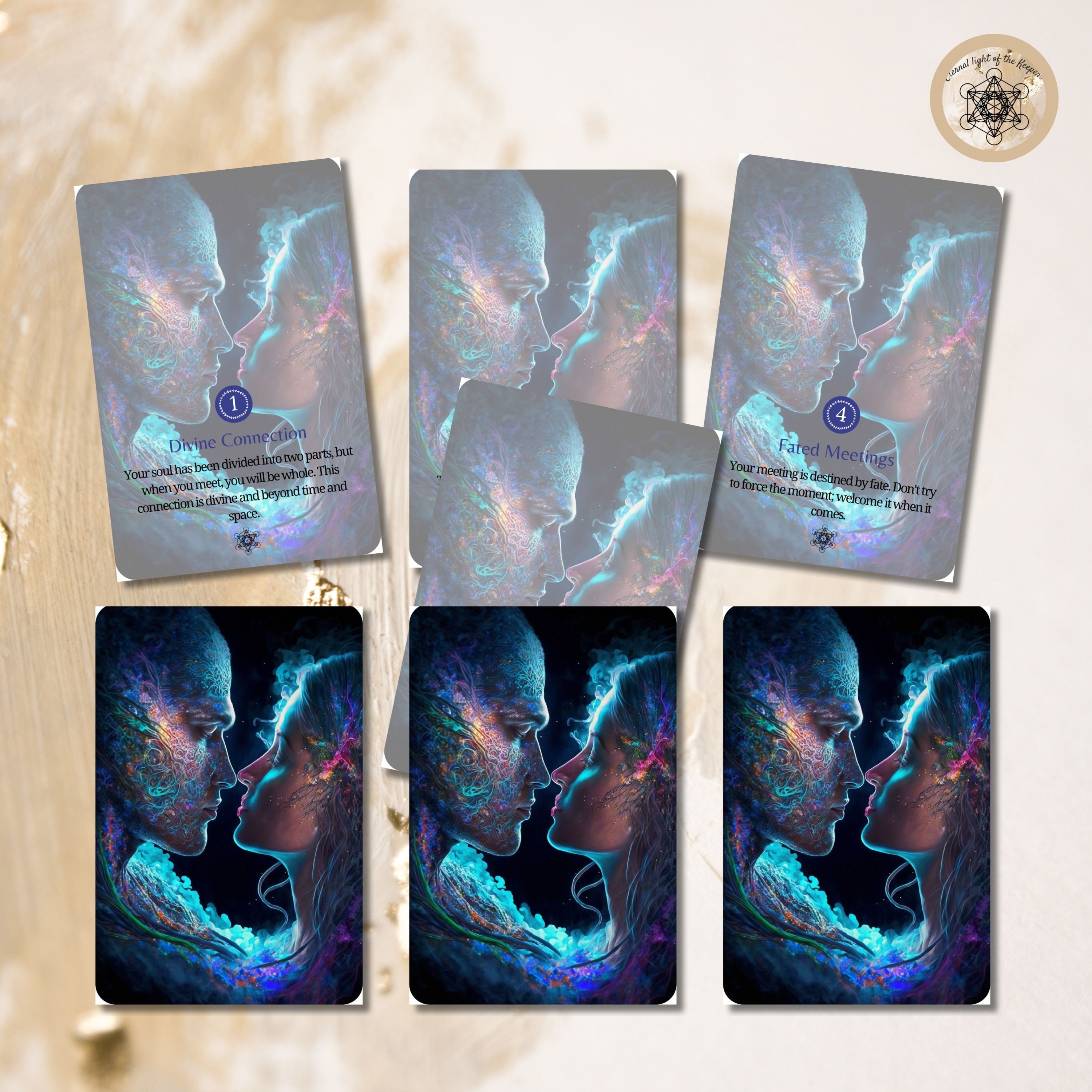 The Twin Flame Oracle Cards, Printable Twin Flame Oracle Deck, Oracle ...