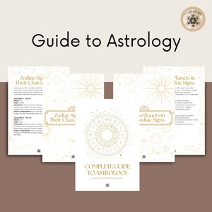 Printable Astrology Guide - Zodiac PDF Workbook & Journal for Beginners ...