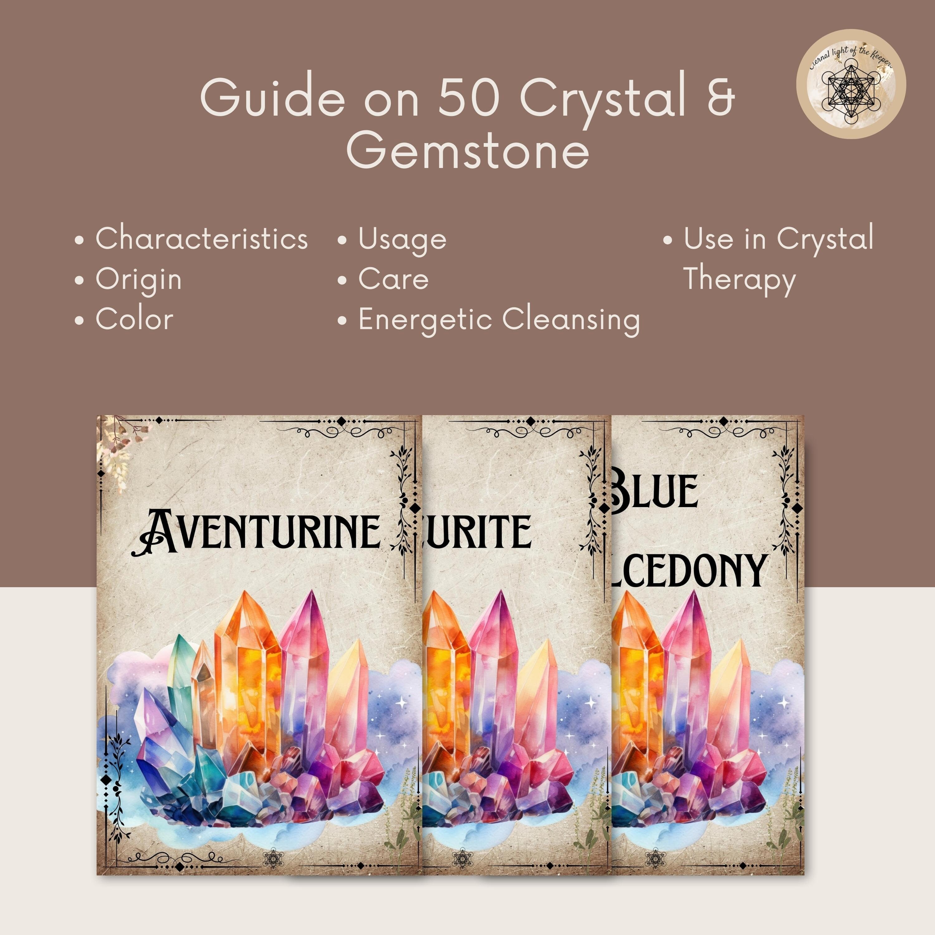 Printable Guide to Crystal and Gemstone Therapy: Comprehensive A4 PDF ...