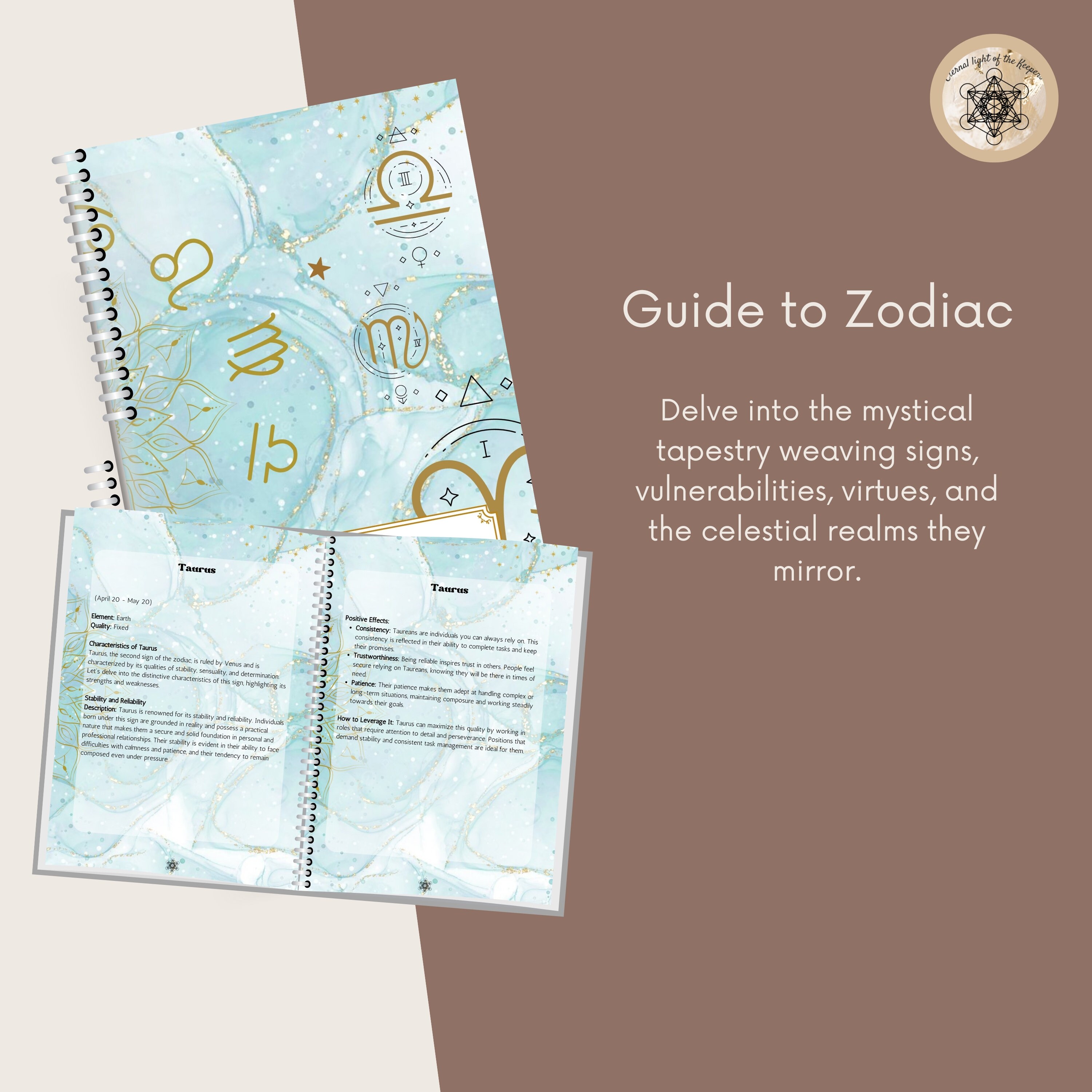 Printable Zodiac Guide Detailed Zodiac PDF, Zodiac Signs and Their ...