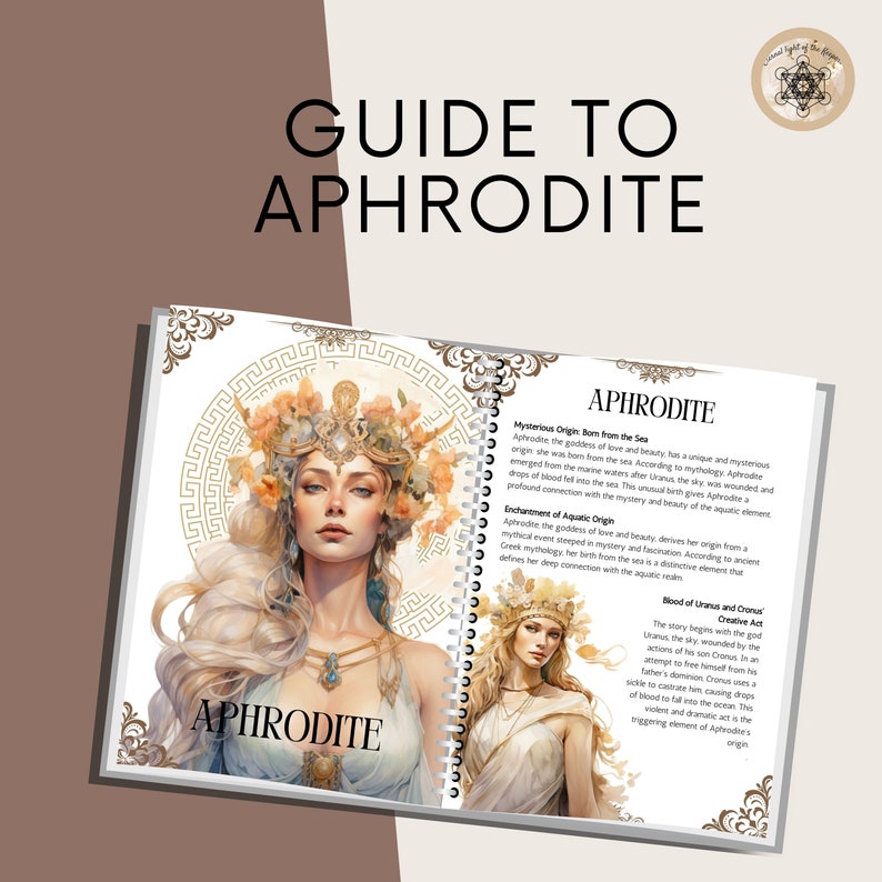 Aphrodite Guide, Greek Mythology, Goddess of Love (digital Grimory Pages). - Etsy