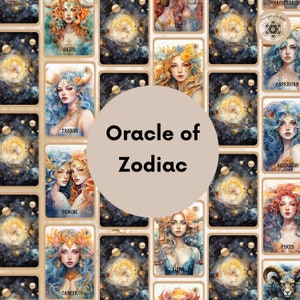 Astrology - Oracle Card Deck, Zodiac Signs and Their Characteristics ...