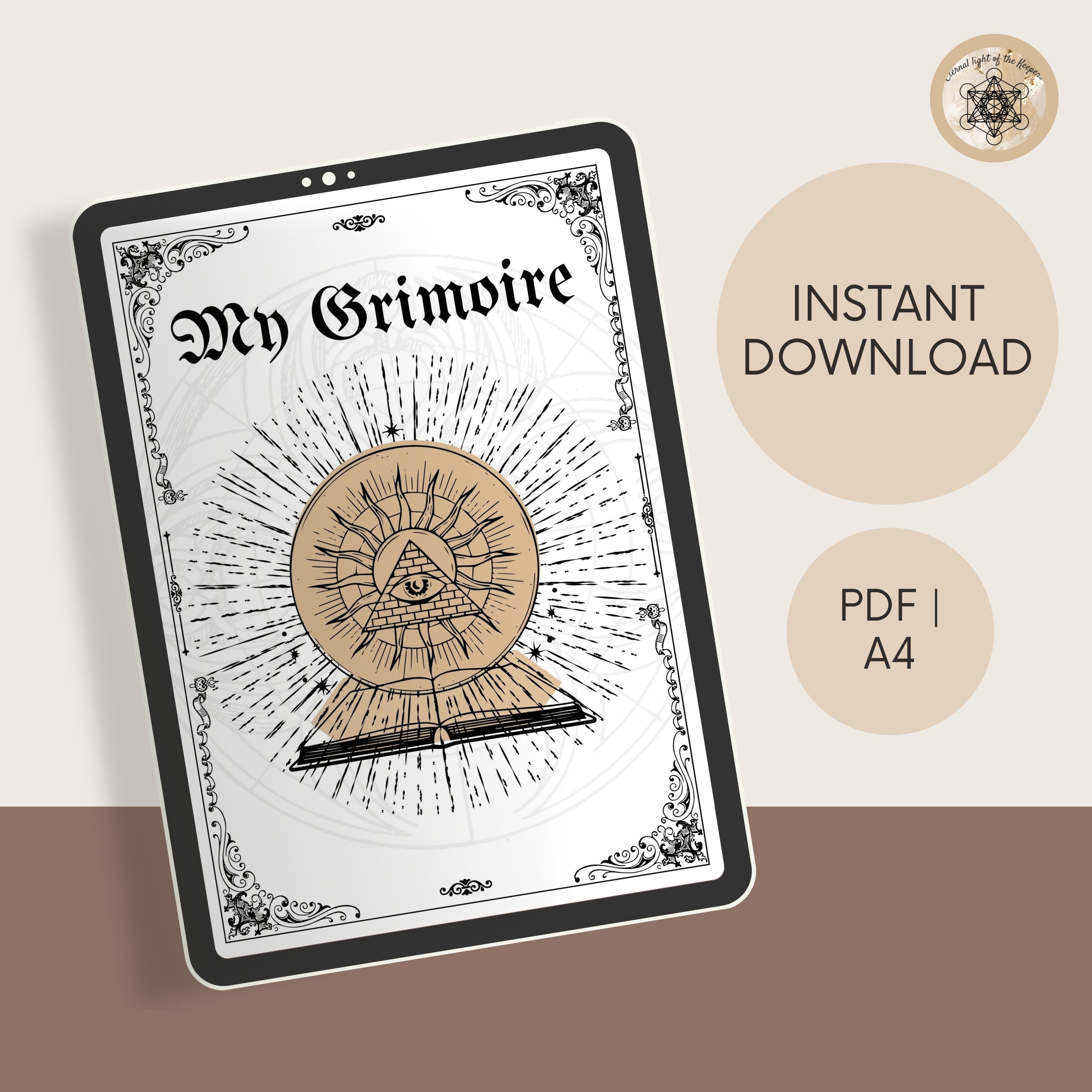 Printable Grimoire Pages, Digital Grimoire, Grimoire Pages, Grimoire Printable, Grimoire Book ...