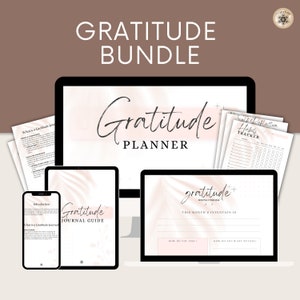 BUNDLE: Gratitude Planner Gratitude Journal Guide, Daily Gratitude ...