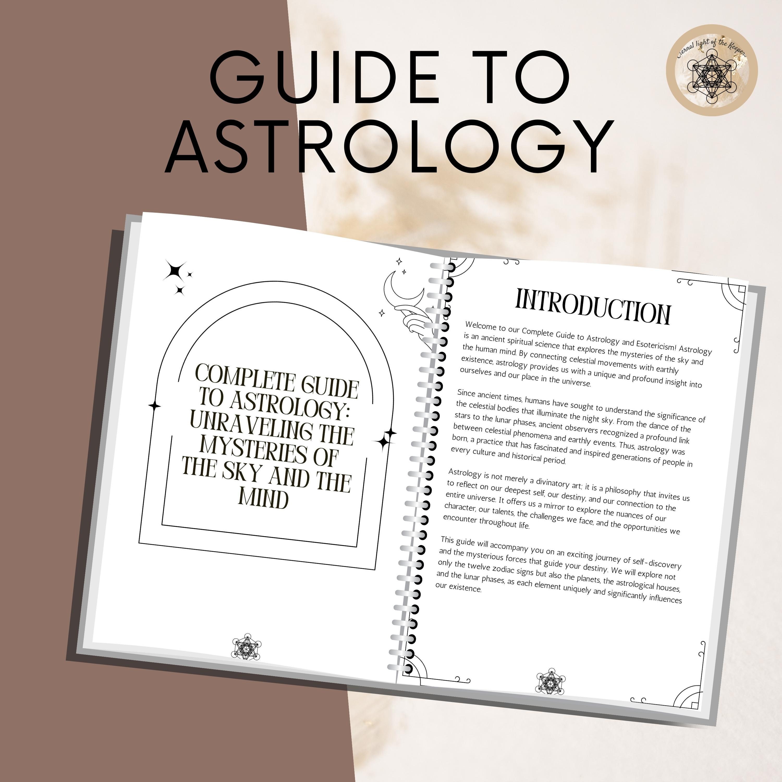 Printable Astrology Guide Detailed Astrology PDF Workbook & Journal for ...