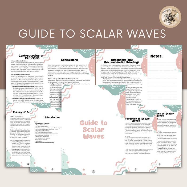 Scalar Waves Guide, Energy Healing, Tesla Technology (digital Download ...