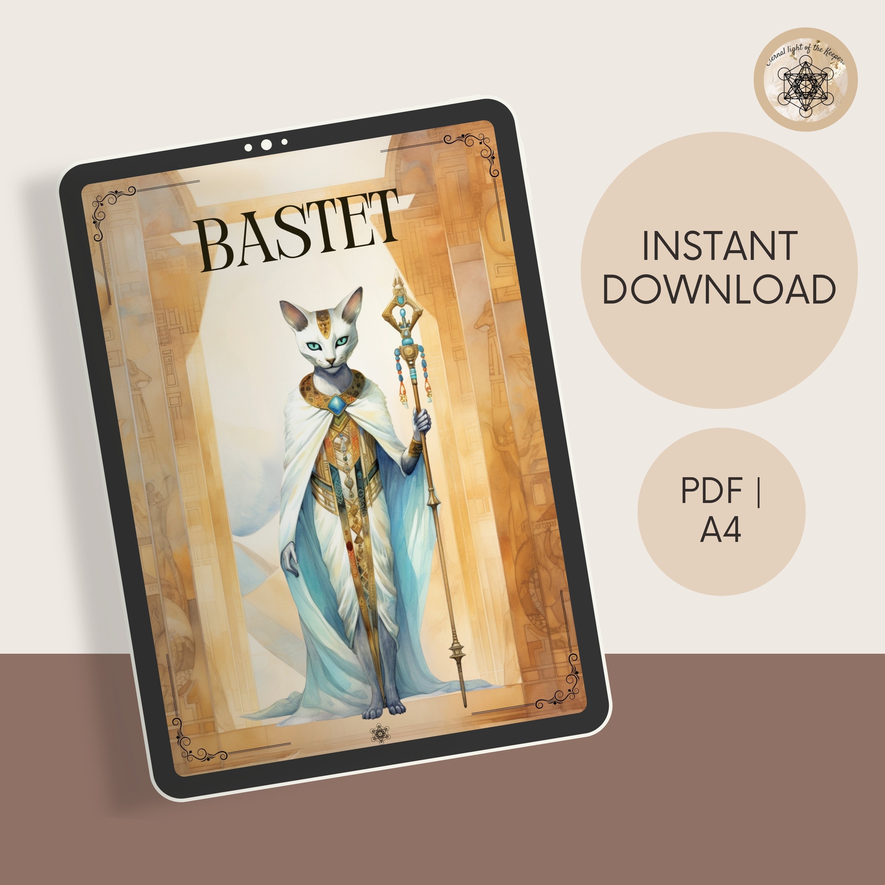 Bastet, Egyptian Gods, Egyptian Goddess , Ancient Egyptian Gods, Egyptian Hieroglyphics, Digital ...