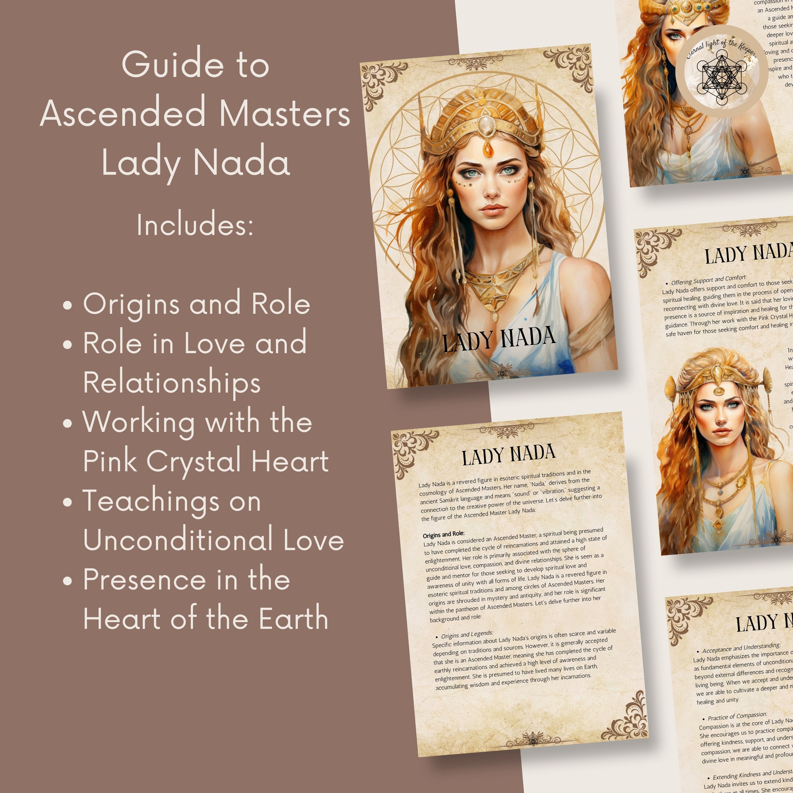 Lady Nada: Guide to Ascended Masters, Spiritual Guidance, Hindu Gods ...