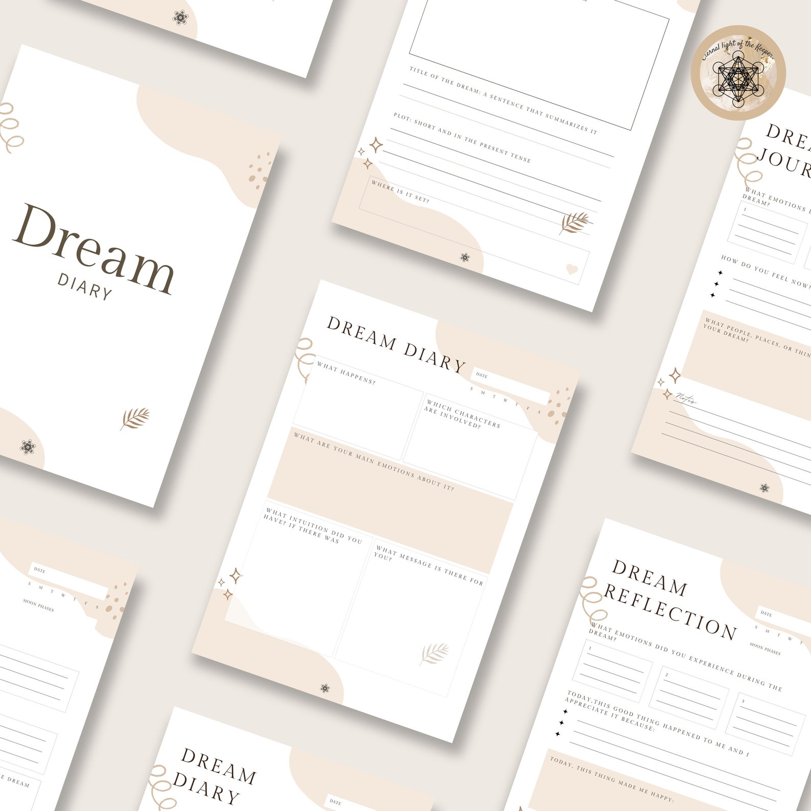 Printable Dream Diary, Sleep Tracker, Habit Tracker (A4 Digital). - Etsy