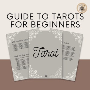 Printable Tarots for Beginners Guide - Comprehensive A4 PDF Guide to ...