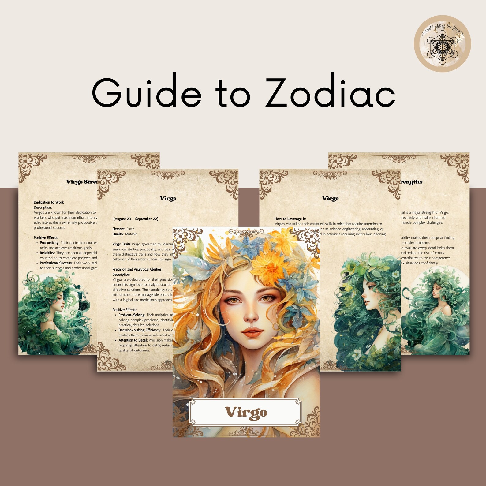 Virgo Zodiac Sign Astrology Guide, Comprehensive Horoscope Book ...