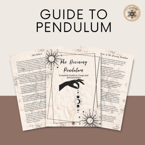 Printable Guide to Pendulum - Pendulum PDF Download for Intuition Enhancement, Pendulum Guide ...
