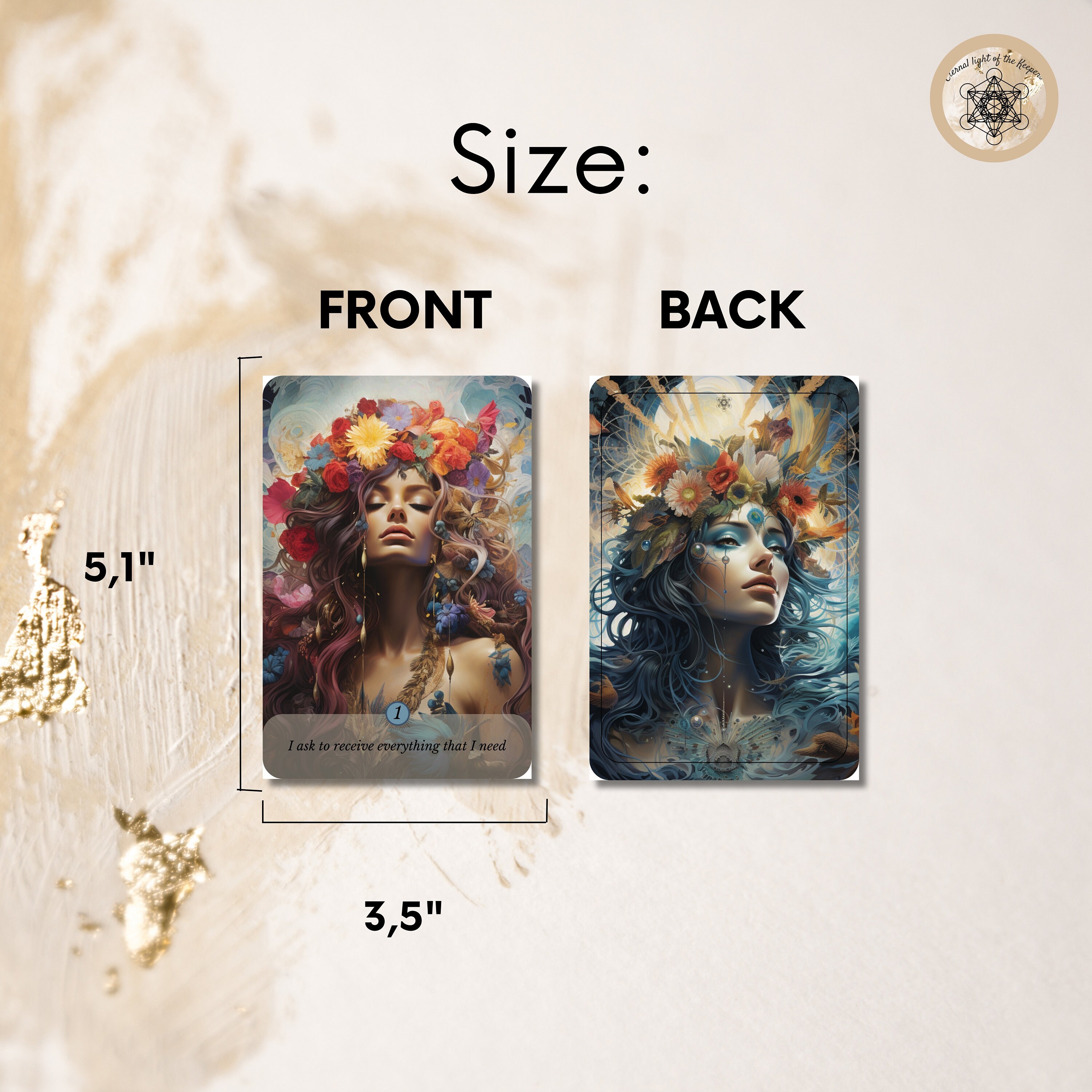 Oracle Cards of Abundance, Printable Cards Deck, Manifest Abundance ...