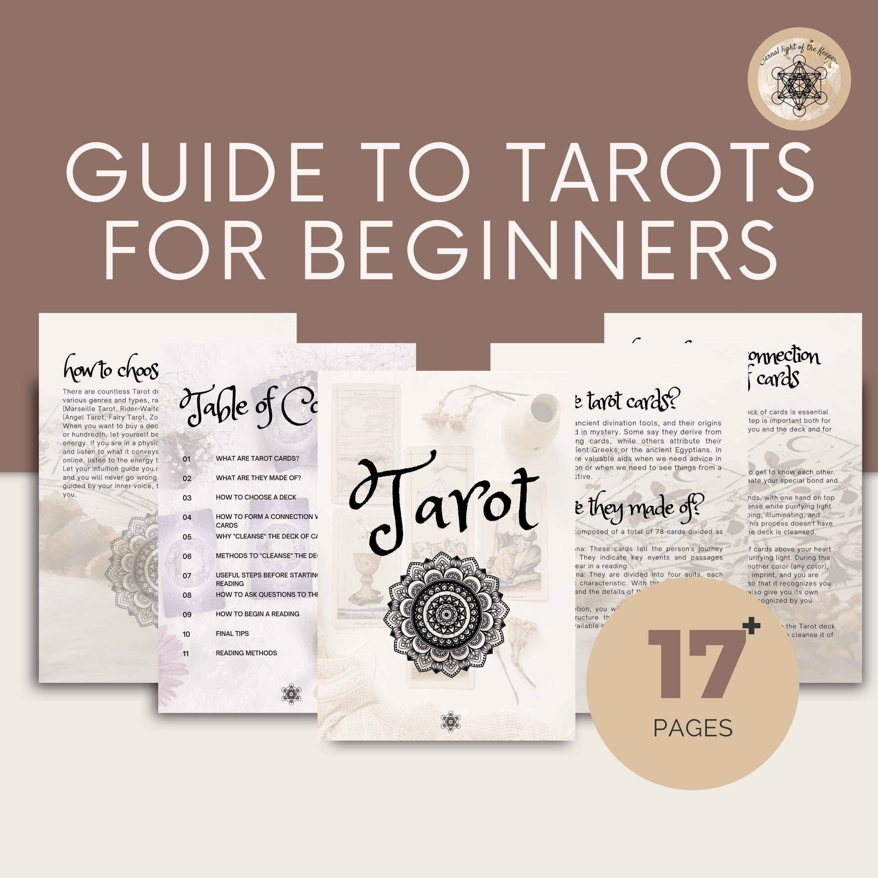 Printable Tarots for Beginners Guide Comprehensive A4 PDF - Etsy