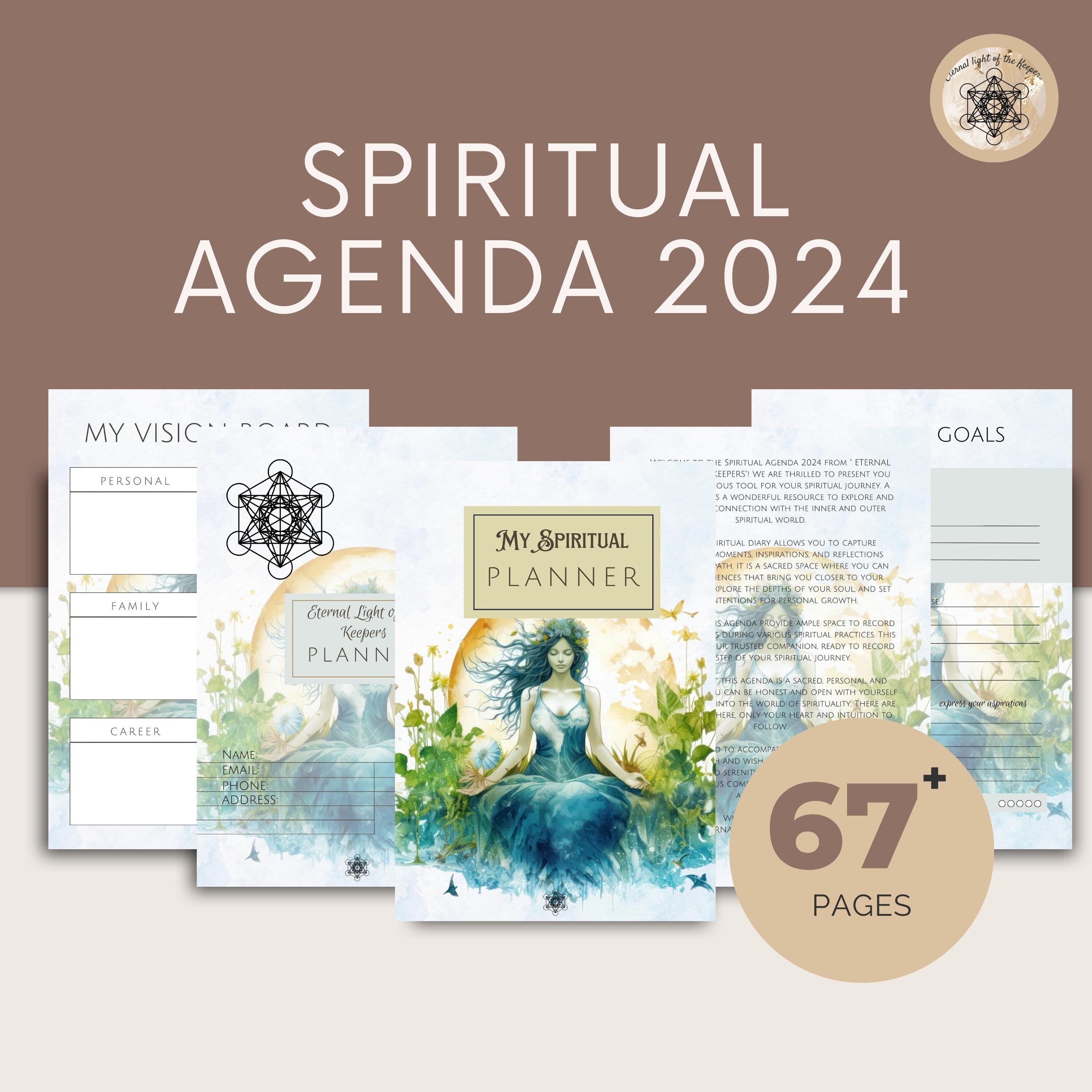 2024 Diary, Spiritual Guide, Printable Journal, 2024 Agenda, Spiritual ...