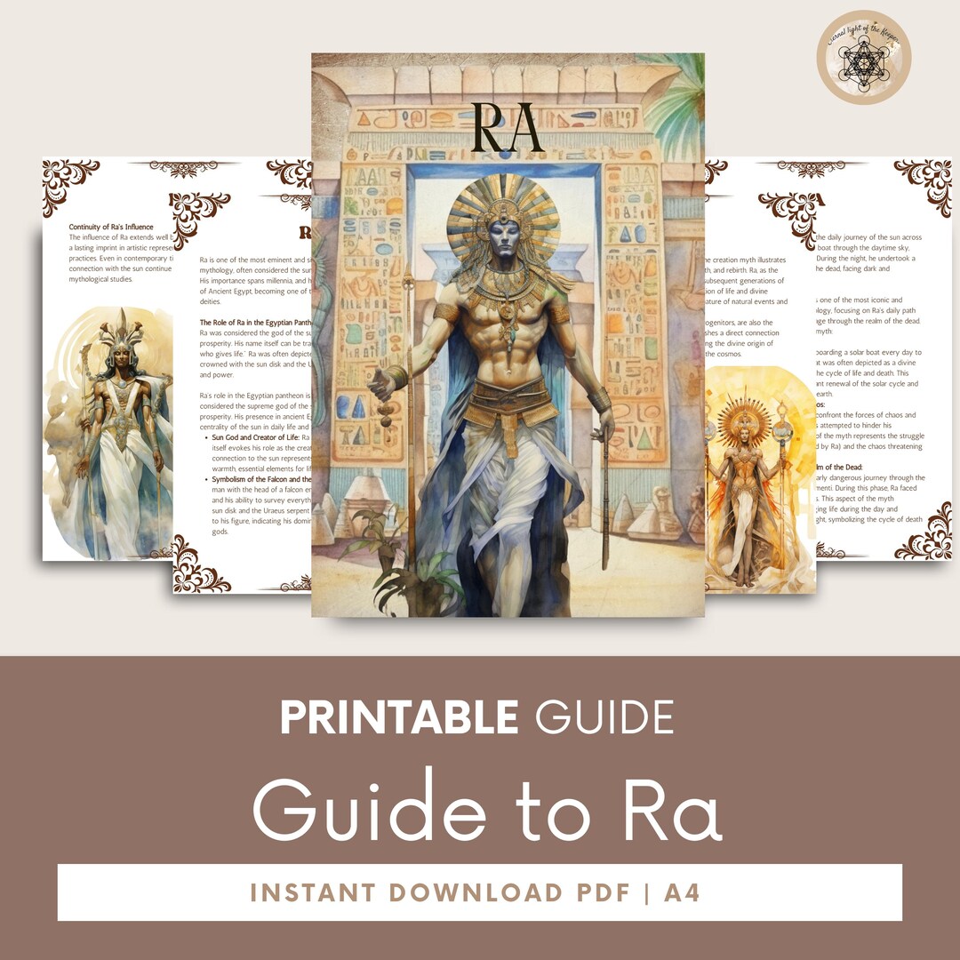 Esoteric Guide to Ra, Egyptian Mythology (PDF) - Etsy