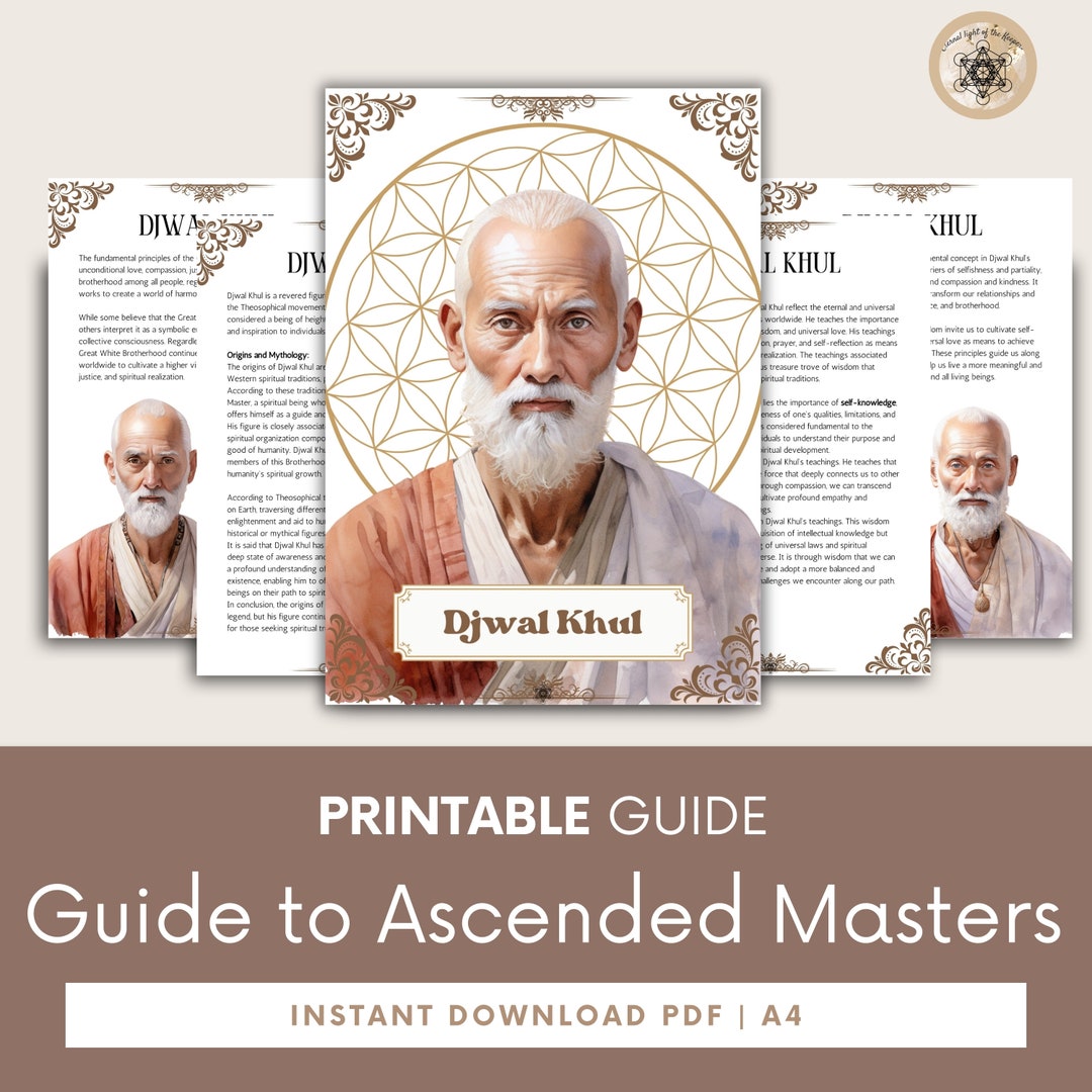 Djwal Khul Guide: Ascended Masters, Spiritual Enlightenment (PDF) - Etsy
