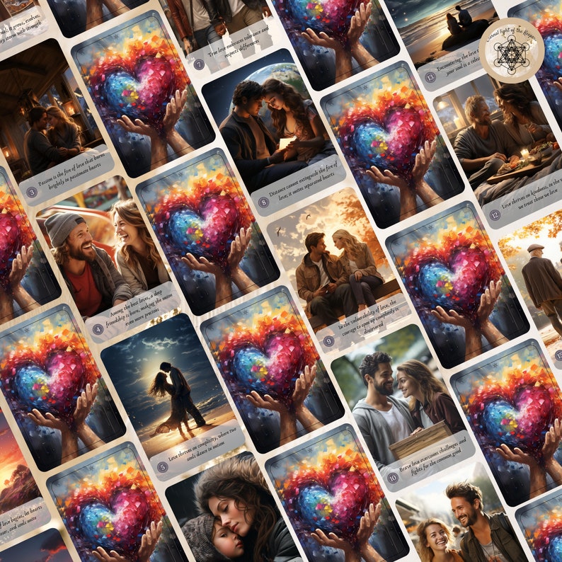 The Love Oracle Cards, Printable Love Oracle Deck, Oracle Cards PDF ...