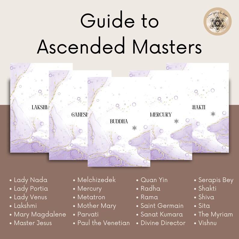 Complete Guide to Ascended Masters, Spiritual Guidance, Hindu Gods ...