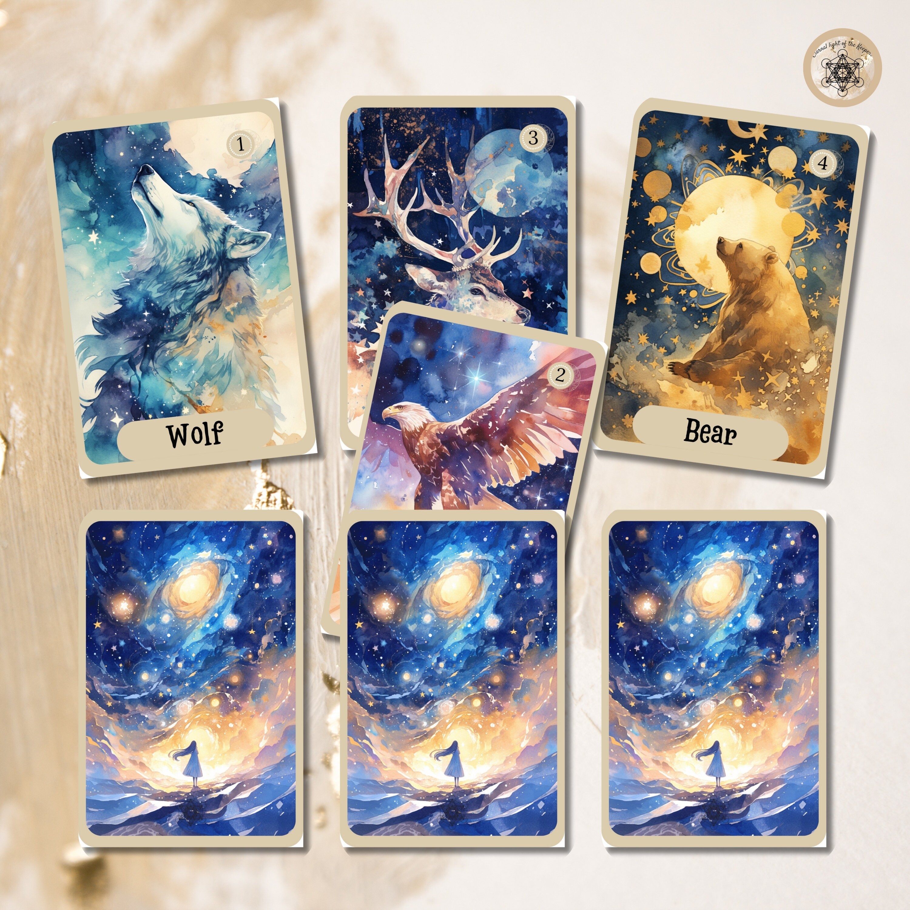 Spirit Guide Oracle Cards, Animal Wisdom, 46 Card Deck (PDF Guide) - Etsy