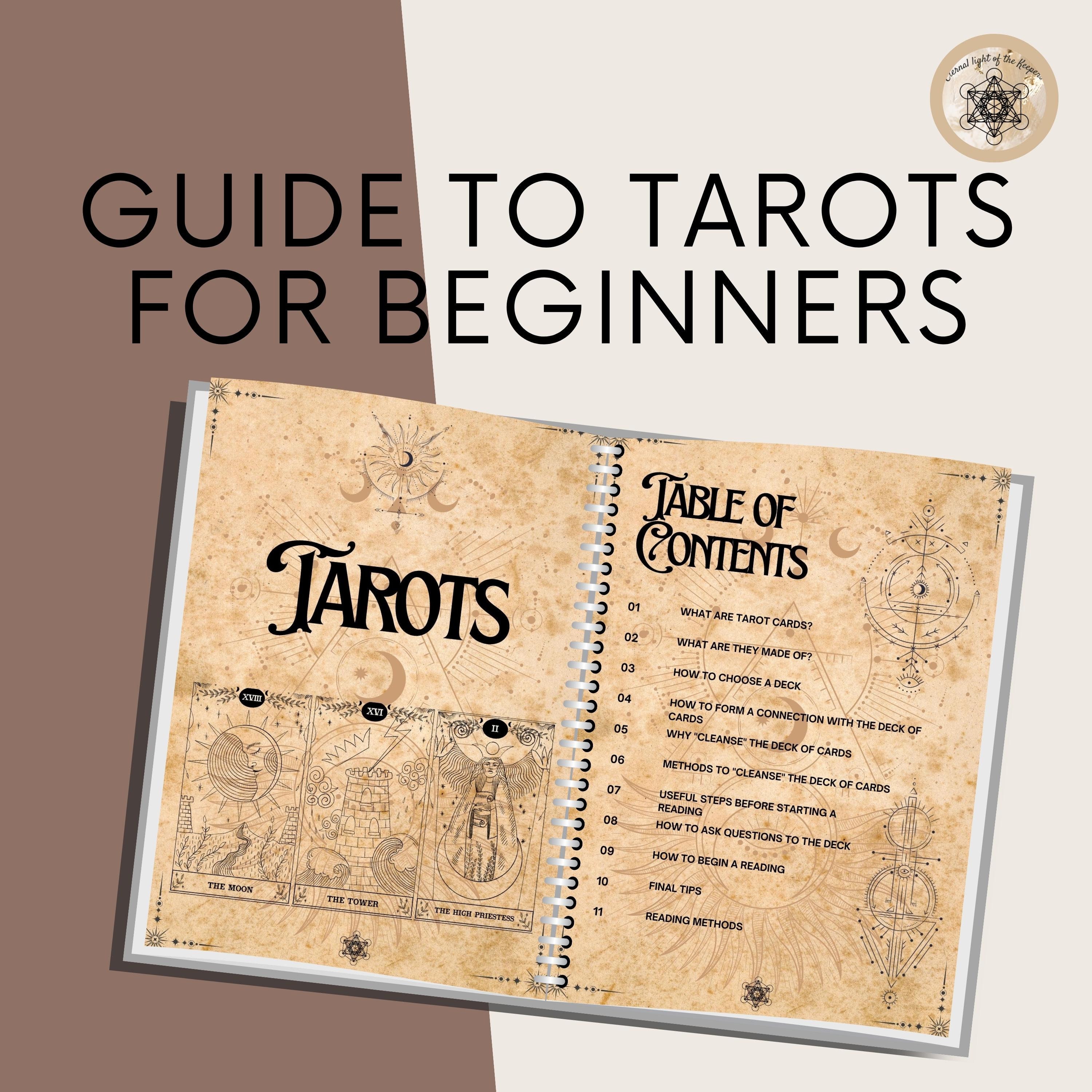 Printable Tarots for Beginners Guide Comprehensive A4 PDF Guide to ...