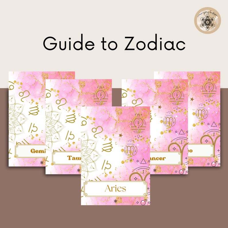 Printable Zodiac Guide Detailed Zodiac PDF, Zodiac Signs and Their ...