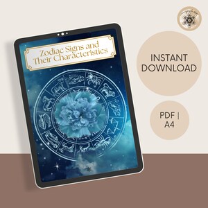 Printable Zodiac Guide Detailed Zodiac PDF, Zodiac Signs and Their ...