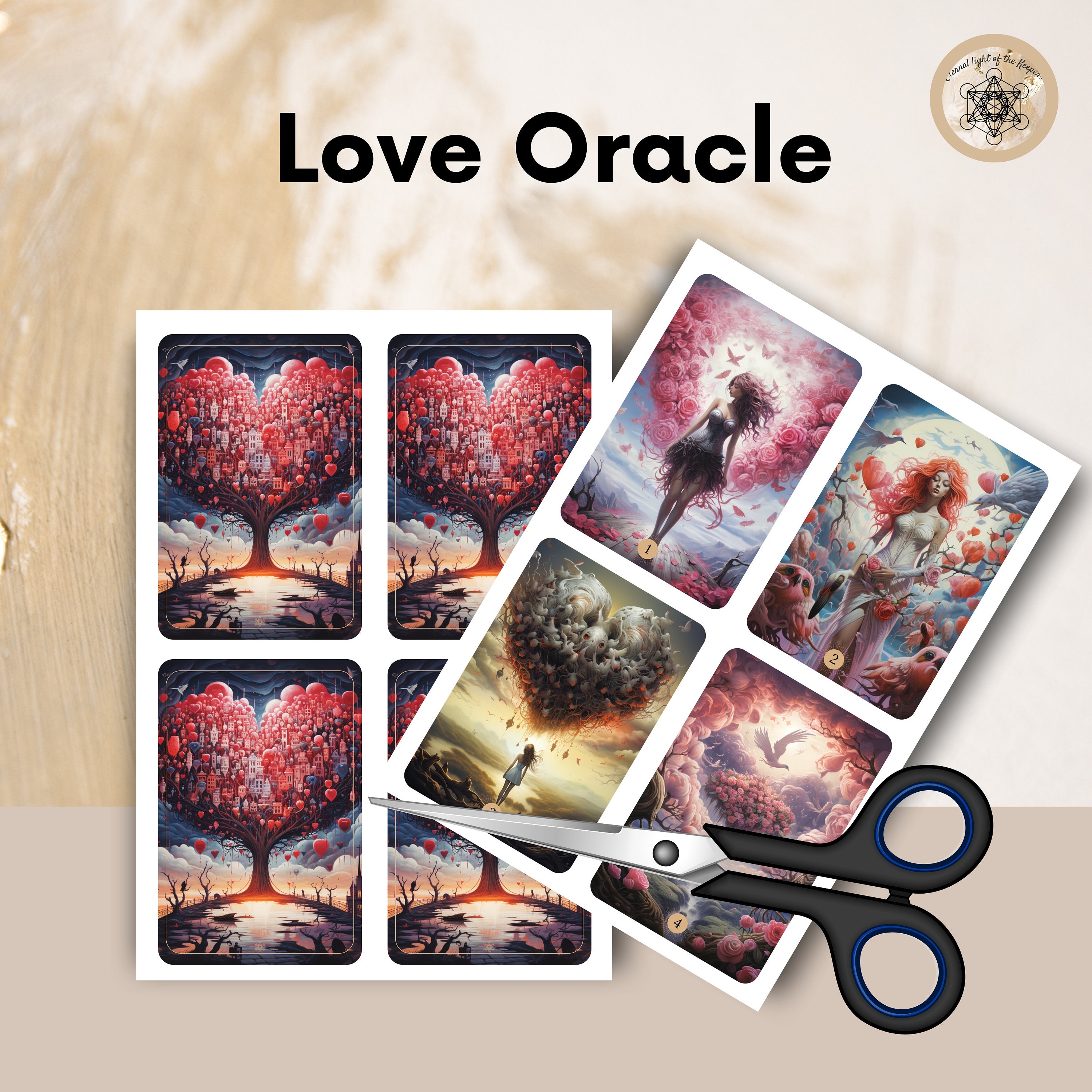 The Love Oracle Cards, Printable Love Oracle Deck, Oracle Cards PDF ...