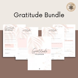BUNDLE: Gratitude Planner Gratitude Journal Guide, Daily Gratitude ...